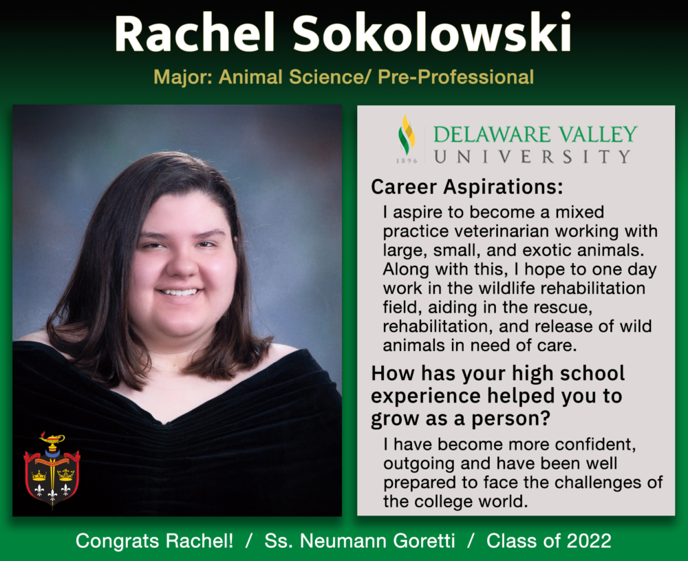 Rachel Sokolowski | Ss. Neumann Goretti High School